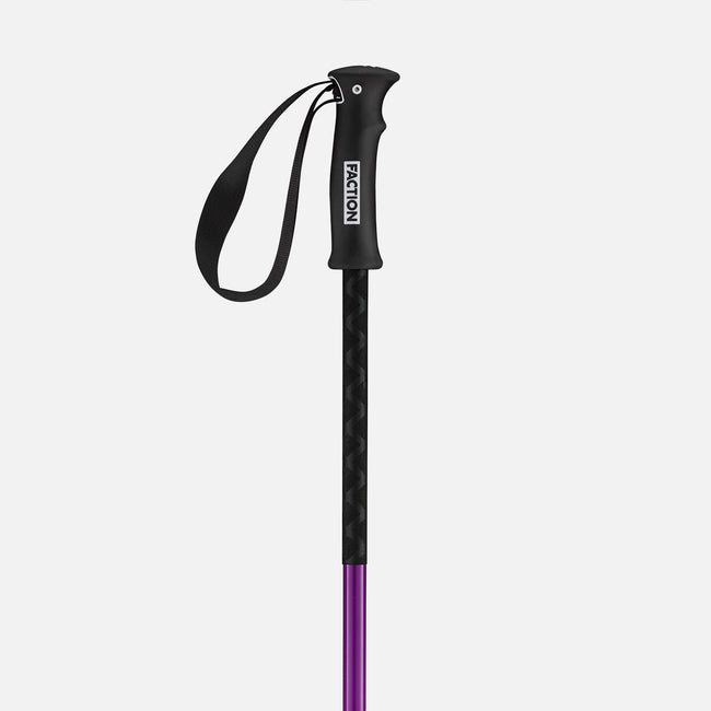 Faction Skis Agent Poles Purple | Adjustable Ski Poles